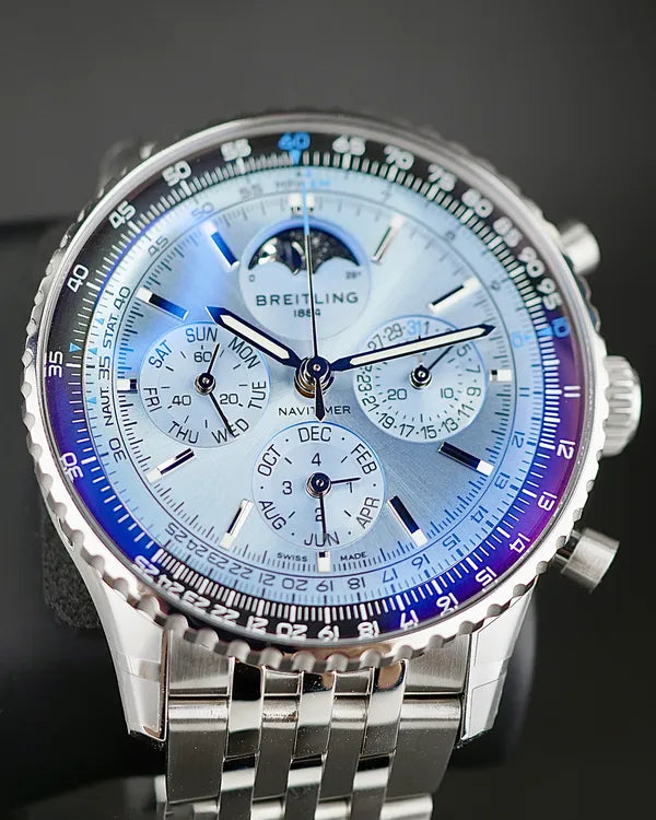 2025 Breitling Navitimer B19 Chronograph Perpetual Calendar 43MM Ice B ...