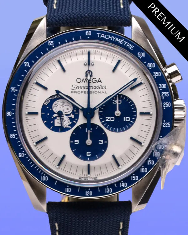 2025 Omega Speedmaster "Silver Snoopy Award" 42MM Silver Dial Textile ...