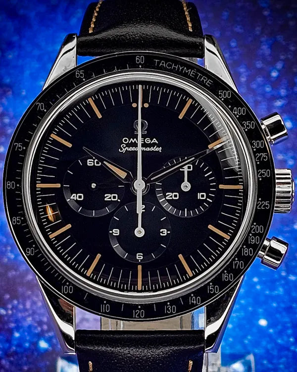 2024 Omega Speedmaster "First Omega in Space" 39.7MM Blue Dial Leather ...