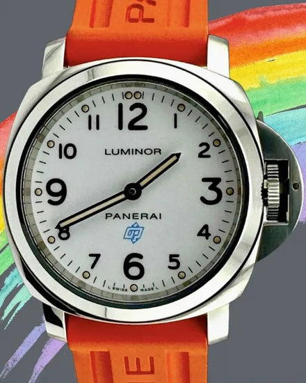 2018 Panerai Luminor Base Logo 44MM White Dial Rubber Strap (PAM00630 ...