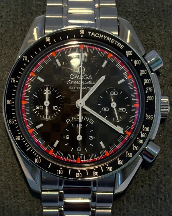 Omega Speedmaster Racing "Schumacher Racing" L.E. 39MM Black Dial Stee ...