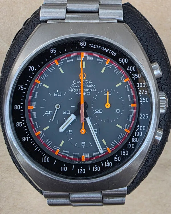 Omega Speedmaster Racing "Mark II" 42MM Black Dial Steel Bracelet (145 ...