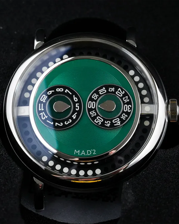 2025 MB&F MAD Edition 2 42MM Green Dial Leather Strap (M.A.D 2) – Grailzee