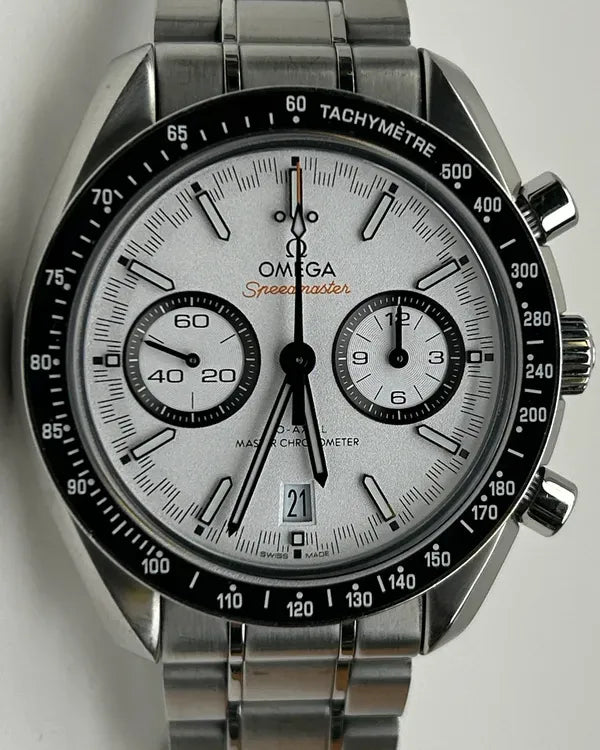 Omega Speedmaster Racing 44.25MM White Dial Steel Bracelet (329.30.44 ...