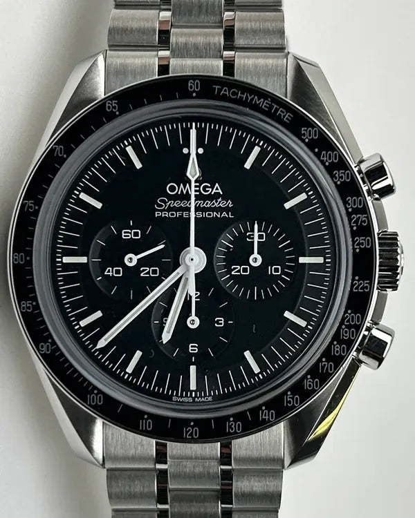 Omega Speedmaster Professional Moonwatch 42MM Black Dial Steel Bracele ...