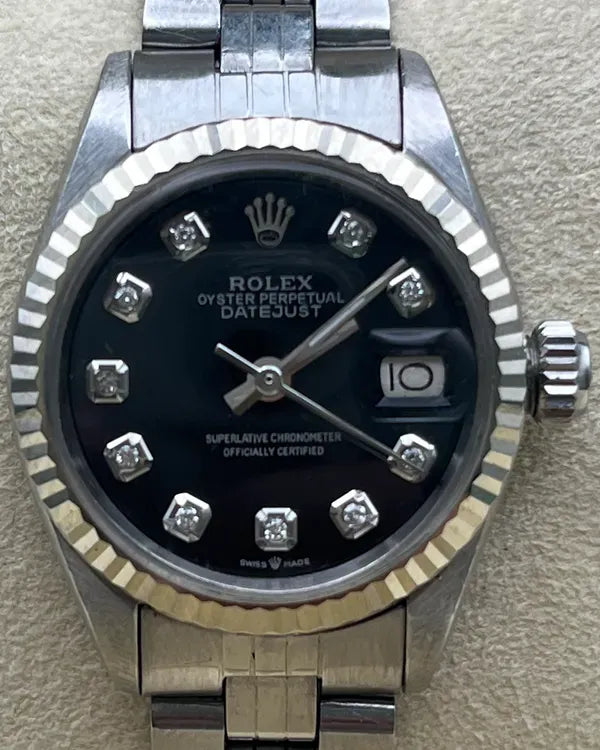 Rolex Lady-Datejust 26MM Aftermarket Black Dial Jubilee Bracelet (6917 ...