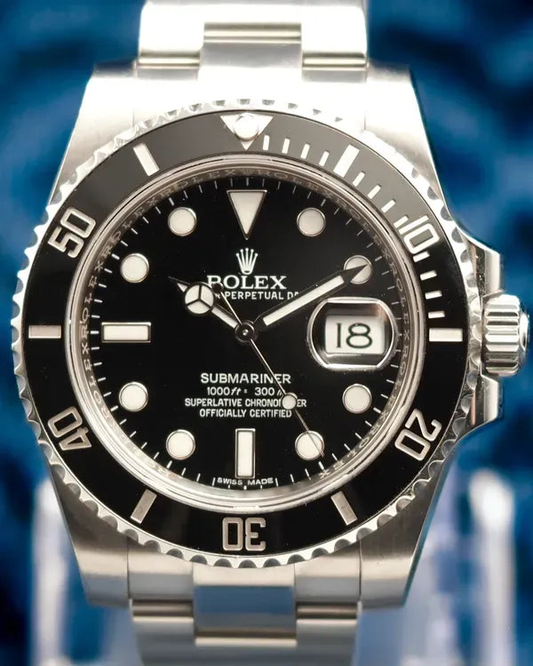 2016 Rolex Submariner Date 40MM Black Dial Oyster Bracelet (116610LN ...