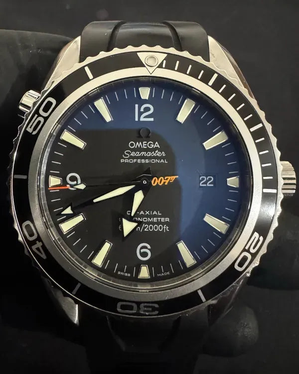 2006 Omega Seamaster Planet Ocean 600M L.E. 45.5MM Black Dial Rubber S ...