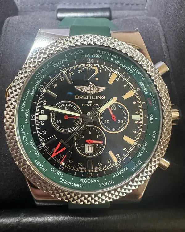 2011 Breitling Bentley GMT "British Racing Green" L.E. 49MM Black Dial ...