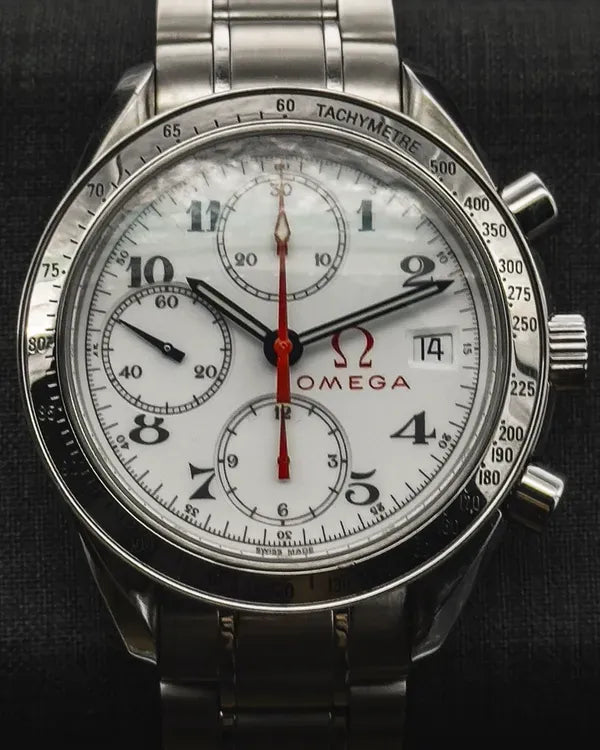 Omega Speedmaster Date “Olympic Collection” 39MM White Dial Steel Brac ...