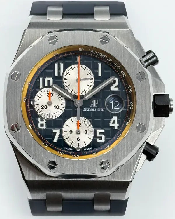 Audemars Piguet Royal Oak Offshore Navy 42MM Blue Dial Rubber Strap (2 ...