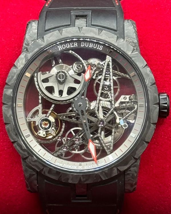 Roger Dubuis Excalibur 42MM Skeleton Dial Rubber Strap (RDDBEX0777 ...