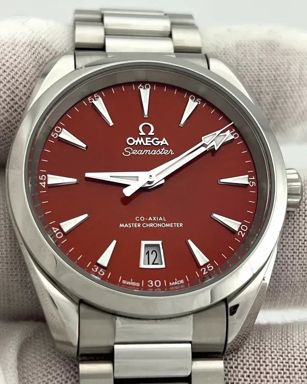 2024 Omega Seamaster Aqua Terra 150M "Shades" 38MM Red Dial Steel Brac ...