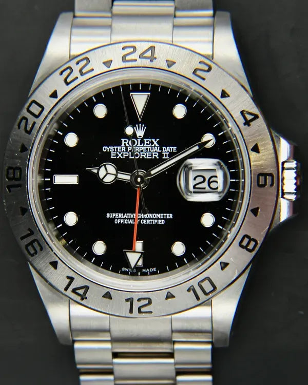 2004 Rolex Explorer II 40MM Black Dial Oyster Bracelet (16570) – Grailzee