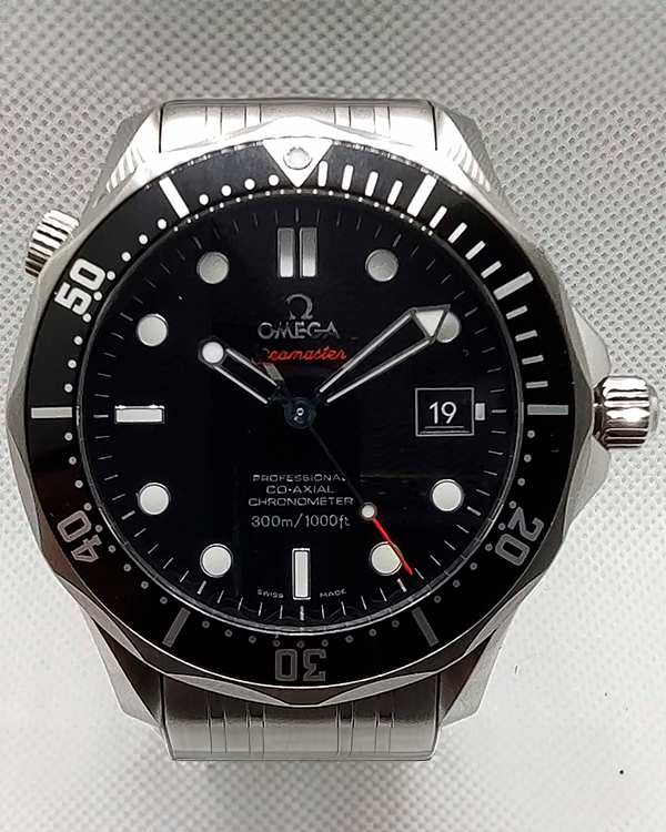 Omega Seamaster Diver 300M 41MM Black Dial Steel Bracelet (212.30.41.2 ...