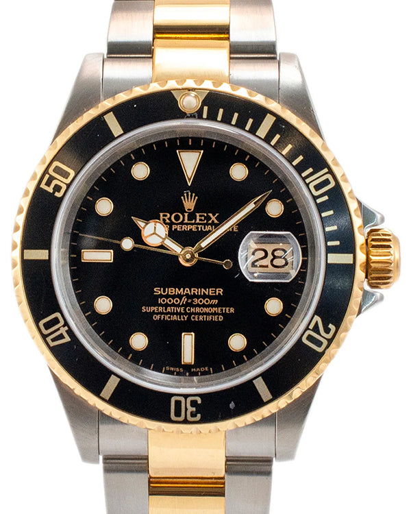 2004 Rolex Submariner Date 40MM Black Dial Two-Tone Oyster Bracelet (1 ...
