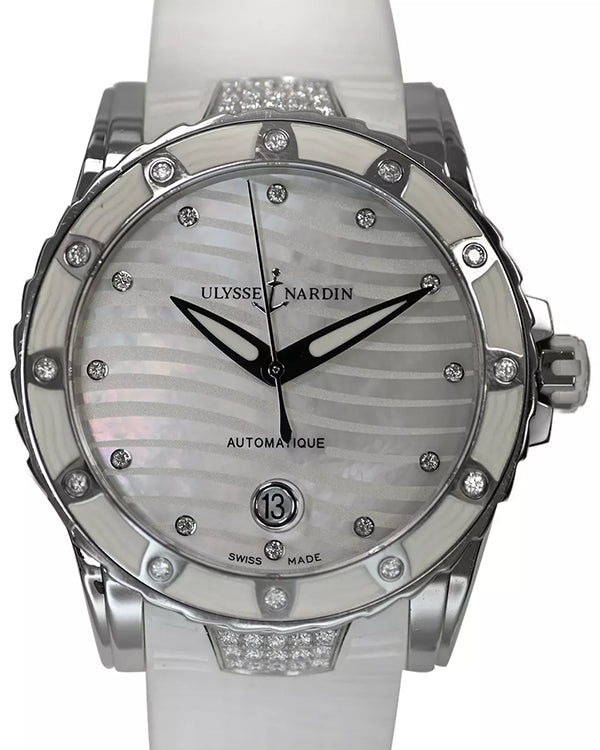 Ulysse Nardin Lady Diver "Conquer The Ocean" 40MM Mother of Pearl Dial ...