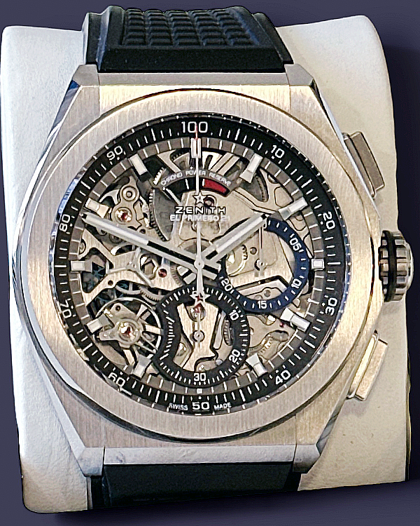 Zenith Defy El Primero 44MM Skeleton Dial Rubber Strap (95.9000.9004 ...