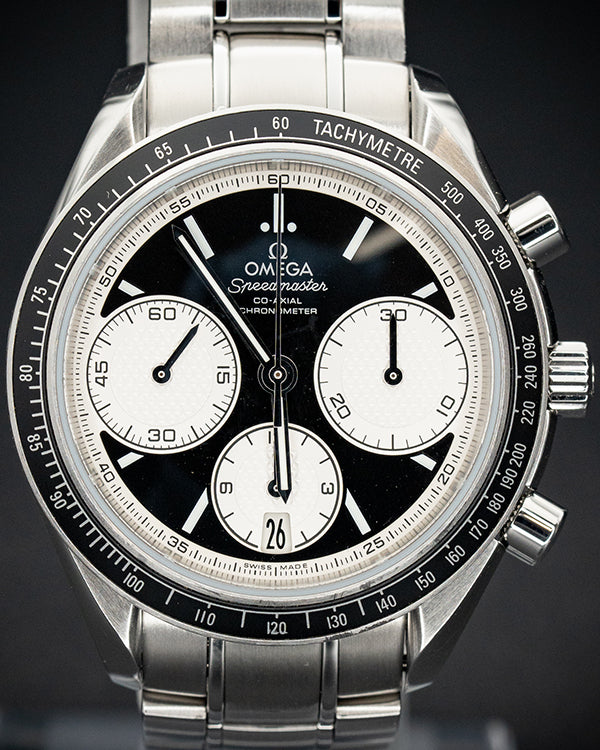 Omega Speedmaster Racing 40MM Black Dial Steel Bracelet (326.30.40.50 ...
