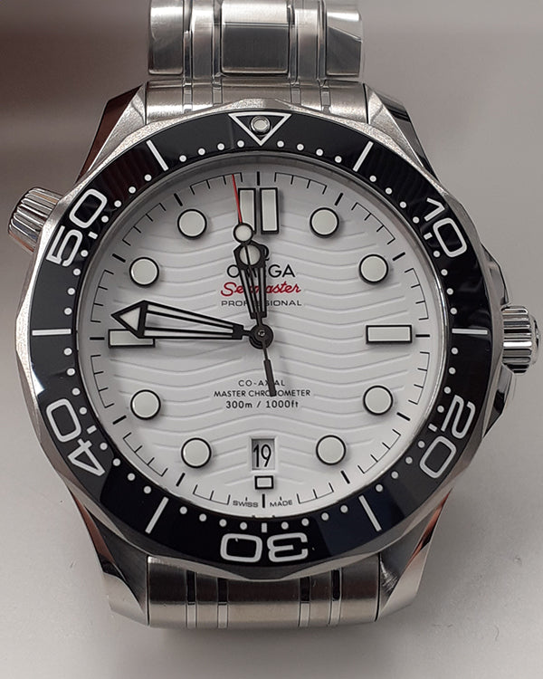 2024 Omega Seamaster Diver 300M 42MM White Dial Steel Bracelet (210.30 ...