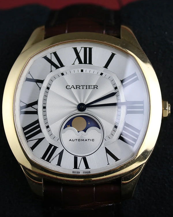 2019 Cartier Drive De Cartier 41MM Silver Dial Leather Strap (WGNM0008 ...