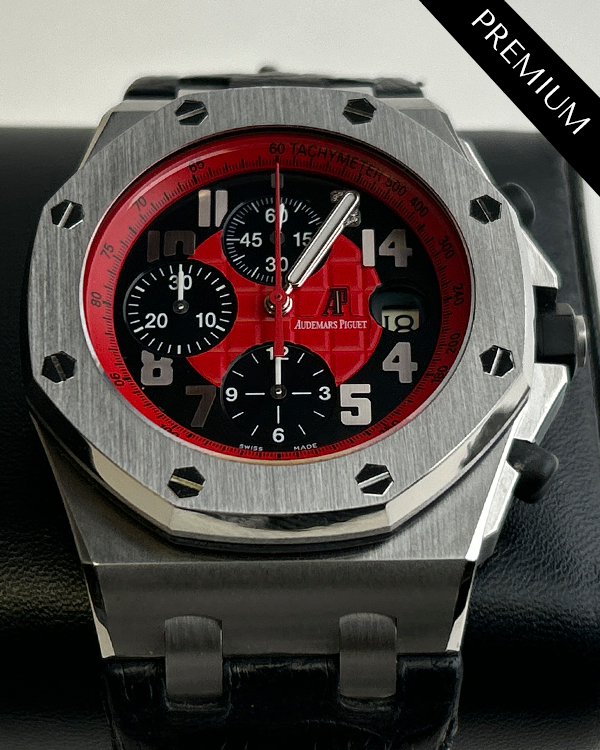Audemars Piguet Royal Oak Offshore "Masato" L.E. 42MM Red Dial Leather ...