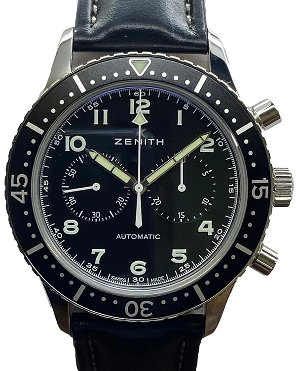 Zenith Pilot Cronometro Tipo CP-2 Limited Edition 43MM Black Dial Leat ...