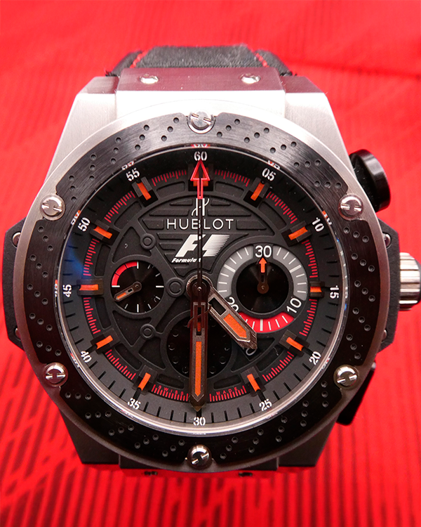 2011 Hublot King Power "F1 Chronograph" L.E. 48MM Black Dial Textile/R ...