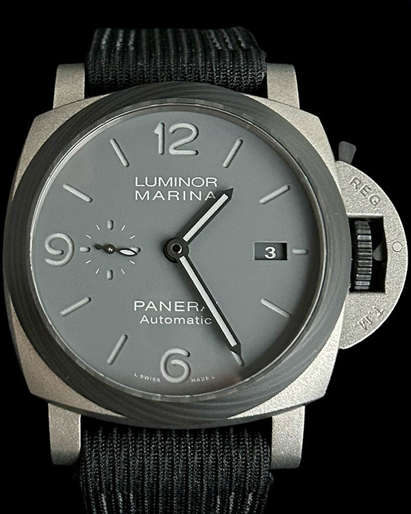 2021 Panerai Luminor Marina TuttoGrigio 44MM Grey Dial Textile Strap ...