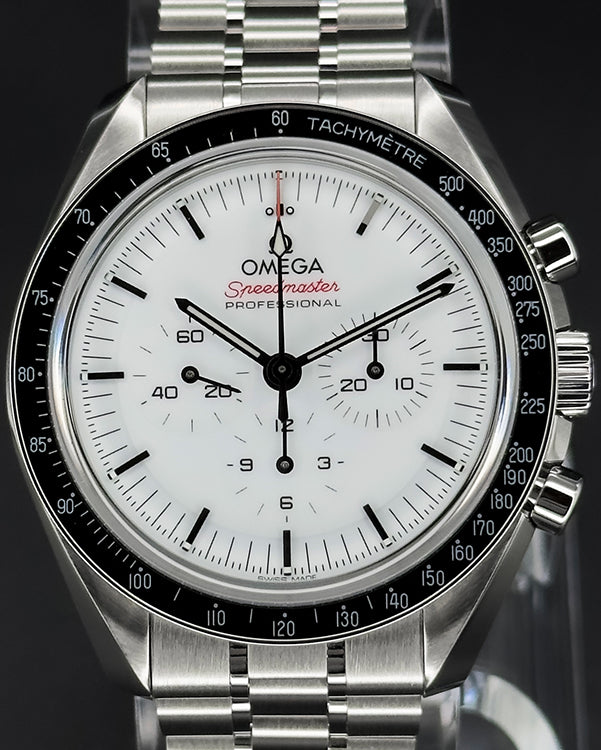 2024 Omega Speedmaster Professional Moonwatch 42MM White Dial Steel Br ...