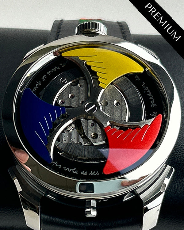 2024 MB&F MAD Edition 1 "Time To Love" L.E. 42MM Skeleton Dial Leather ...