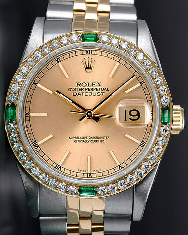 Rolex Datejust Vintage 31MM Aftermarket Bezel Champagne Dial Two-Tone ...