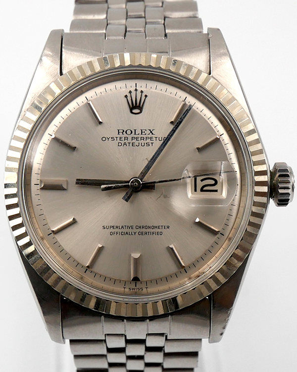 Rolex Datejust 36MM "Pie Pan" Silver Dial Jubilee Bracelet (1601/4 ...