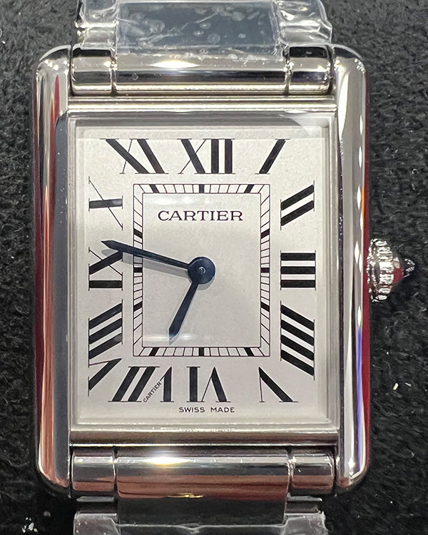 2024 Cartier Tank Must de Cartier 25.5MM Quartz Silver Dial Steel Brac ...