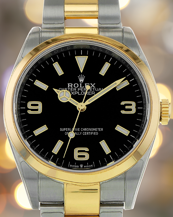 2021 Rolex Explorer 36MM Black Dial Two-Tone Bracelet (124273) – Grailzee