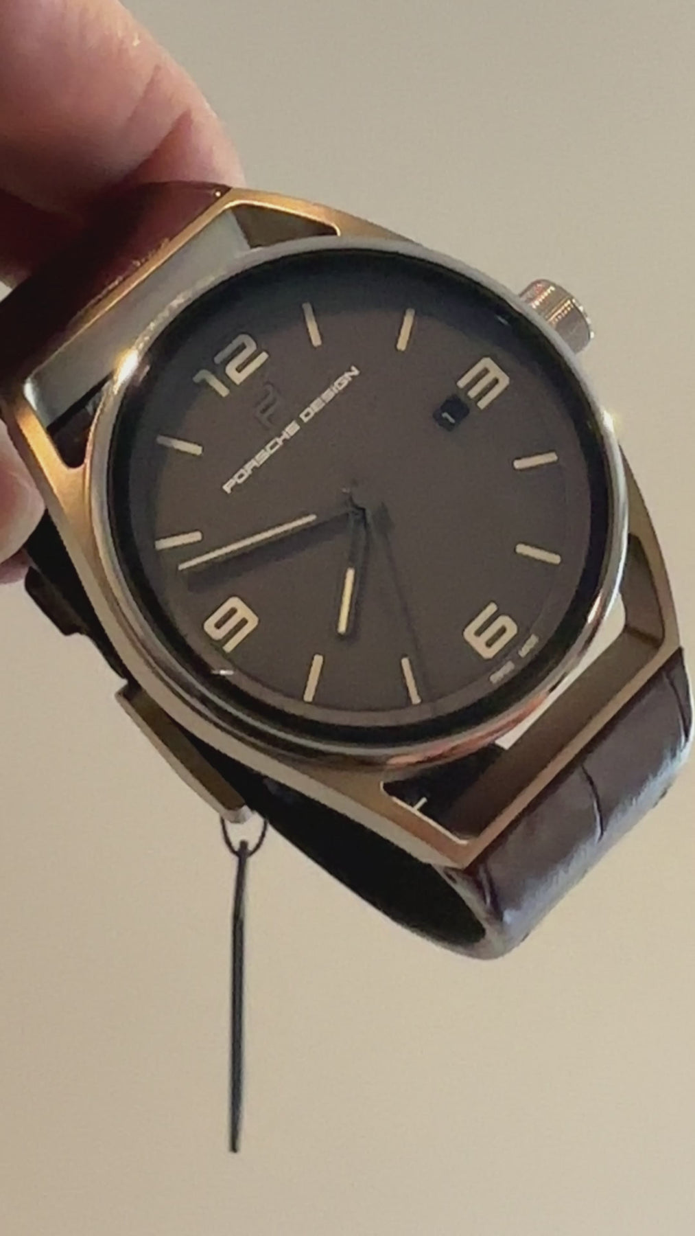 Porsche Design 1919 Datetimer Eternity 42MM Grey Dial Leather Strap (6 ...