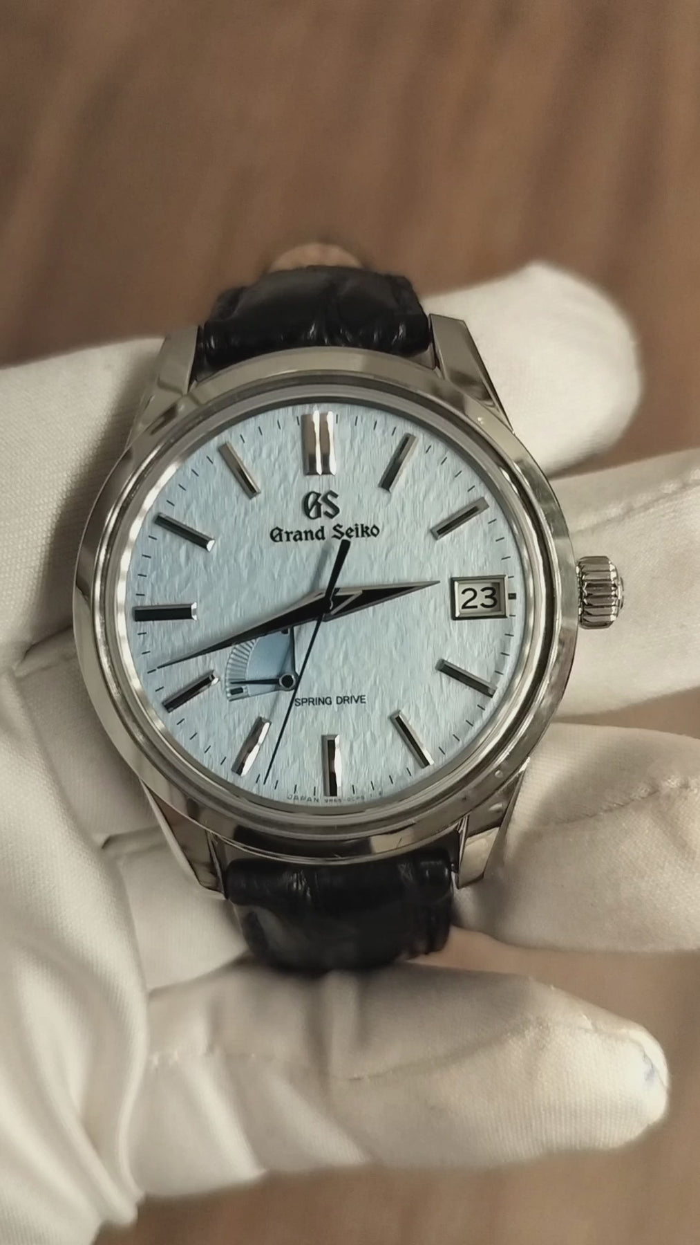 2021 Grand Seiko Elegance Collection 40.2MM Blue "Snowflake" Dial Leat ...