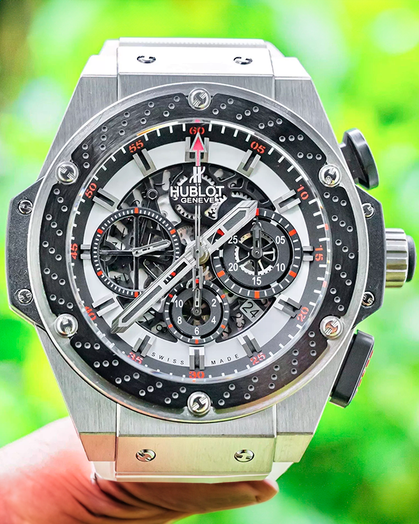 Hublot King Power F1 Suzuka 48MM Skeleton Dial Textile Strap (710.ZM.1 ...