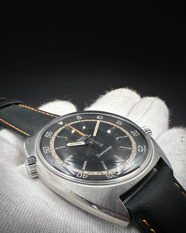 Omega Seamaster Chronostop 41MM Black Dial Leather Strap (145.008 ...