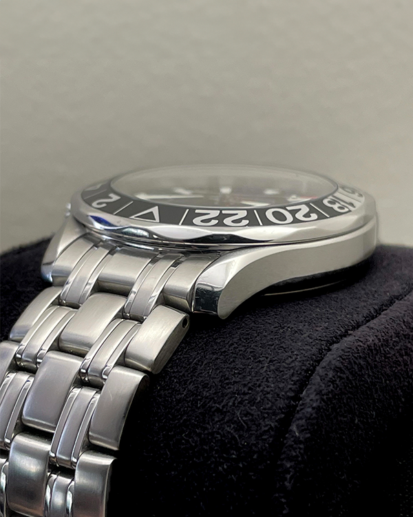 Omega Seamaster 300 GMT "50th Anniversary" 41MM Black Dial Steel Brace ...