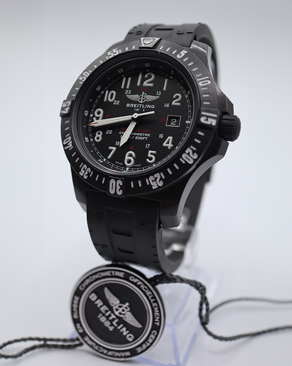 No Reserve - 2018 Breitling Colt Skyracer 45MM Quartz Black Dial Rubbe ...