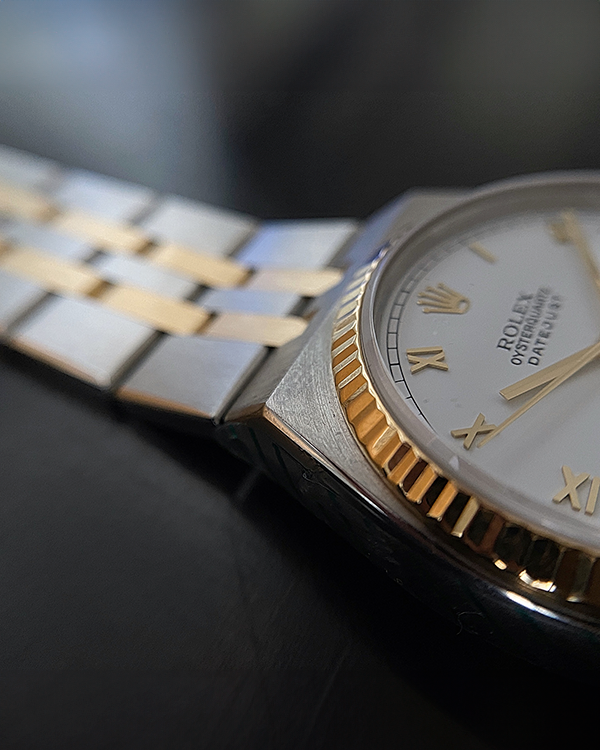 1987 (R Serial) Rolex Datejust Oysterquartz Vintage 36MM Quartz White ...