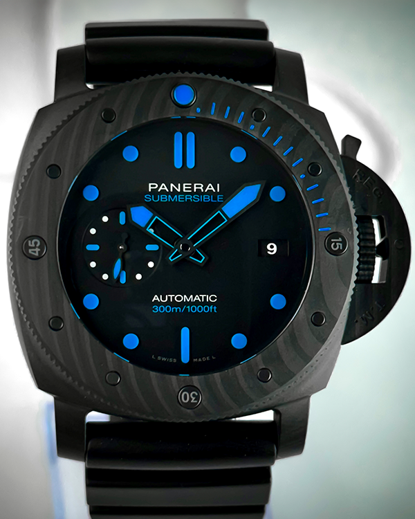 2019 Panerai Luminor Submersible GMT Automatic 47MM Black Dial Rubber ...