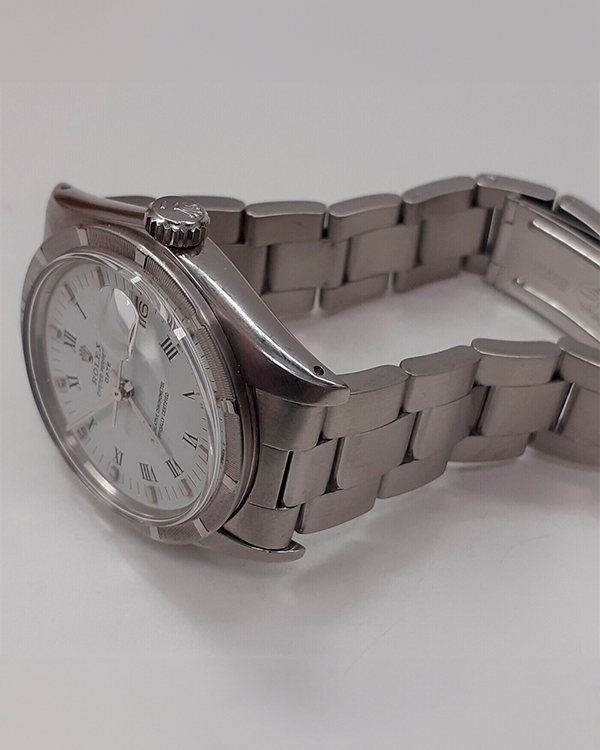 Rolex Oyster Perpetual Date 34MM White Dial Steel Bracelet (1501 ...