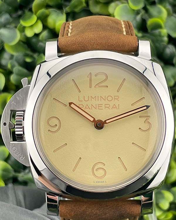 2021 Panerai Luminor 1950 Destro Left-Handed 47MM Champagne Dial Leath ...