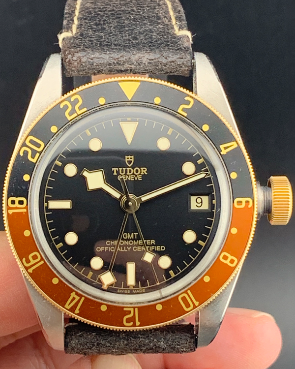 2022 Tudor Black Bay GMT S&G "Rootbeer" 41MM Black Dial Leather Strap ...