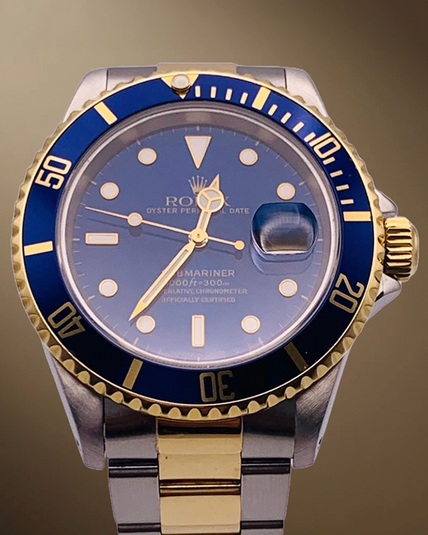 Rolex Submariner Date "Bluesy" 40MM Blue Dial Two-Tone Oyster Bracelet ...