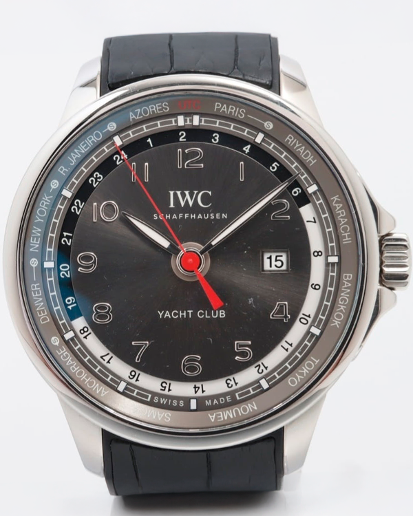 2015 IWC Schaffhausen Portugieser 45.4MM Grey Dial Leather Strap (IW32 ...