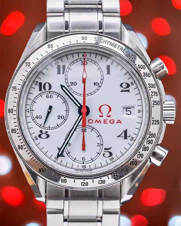 2005 Omega Speedmaster Date Olympic Collection S.E. 39MM White Dial St ...