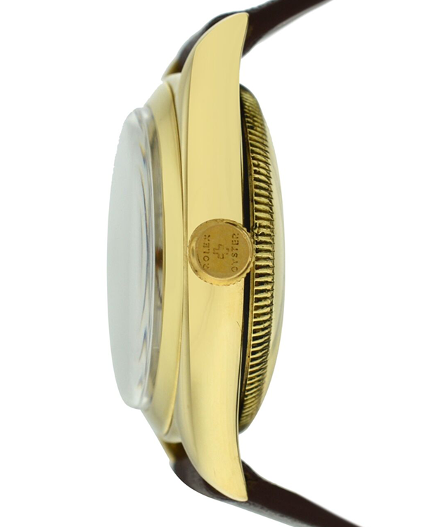 Rolex Oyster Perpetual Bubble Vintage 32MM White Dial Aftermarket Leat ...